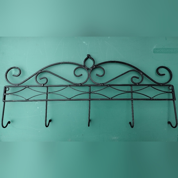 unknown | Wall Decor | Vintage Funky French Wrought Iron Coat Hat Wall ...
